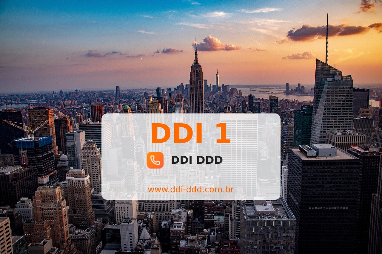 DDI 1: Estados Unidos, Canadá e mais 20+ países e territórios