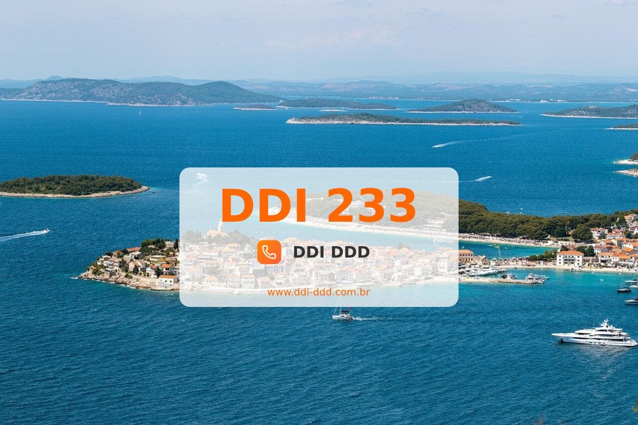 DDI 233: De qual país é este código?