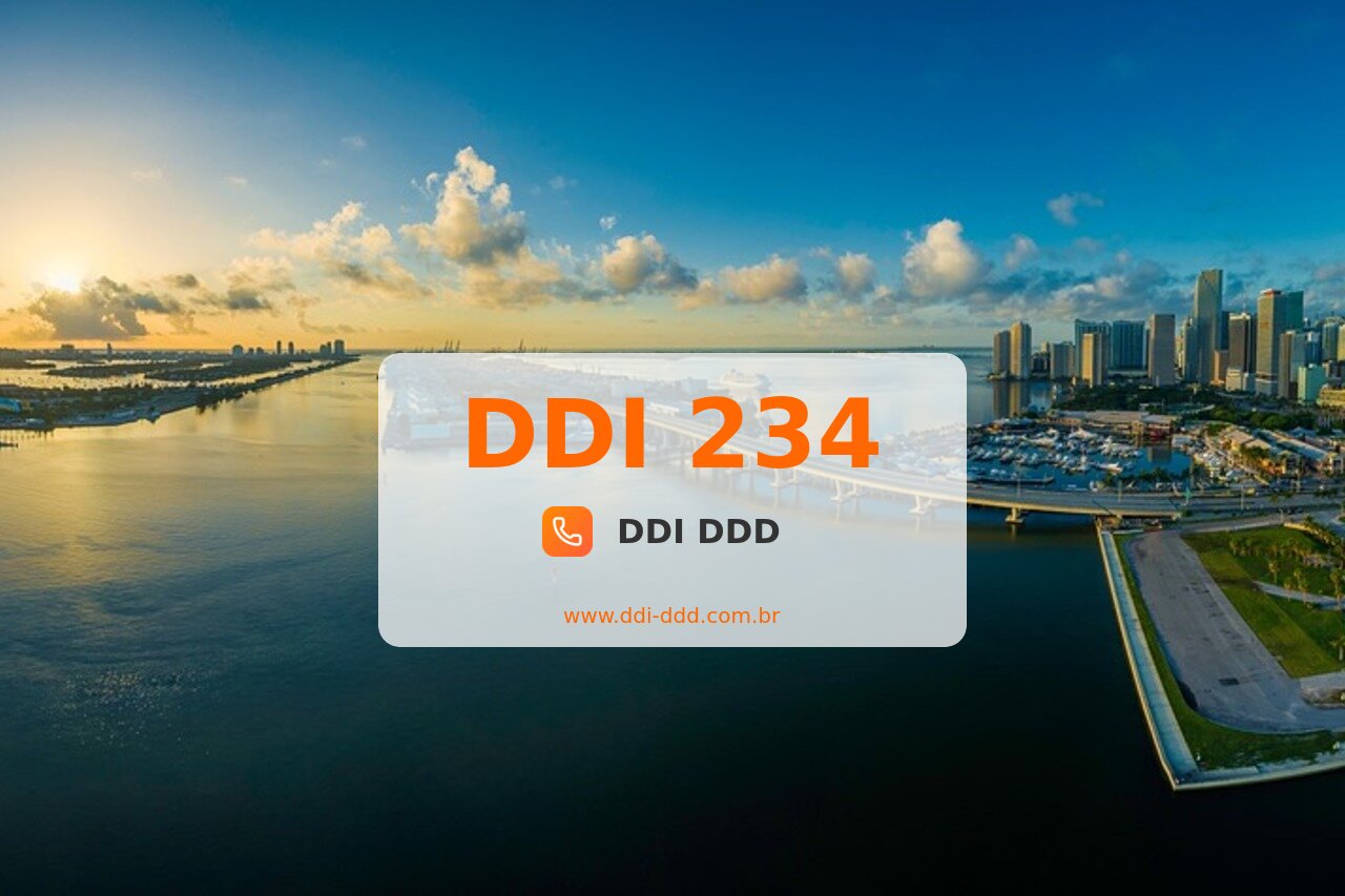 DDI 234: De qual país é este código?