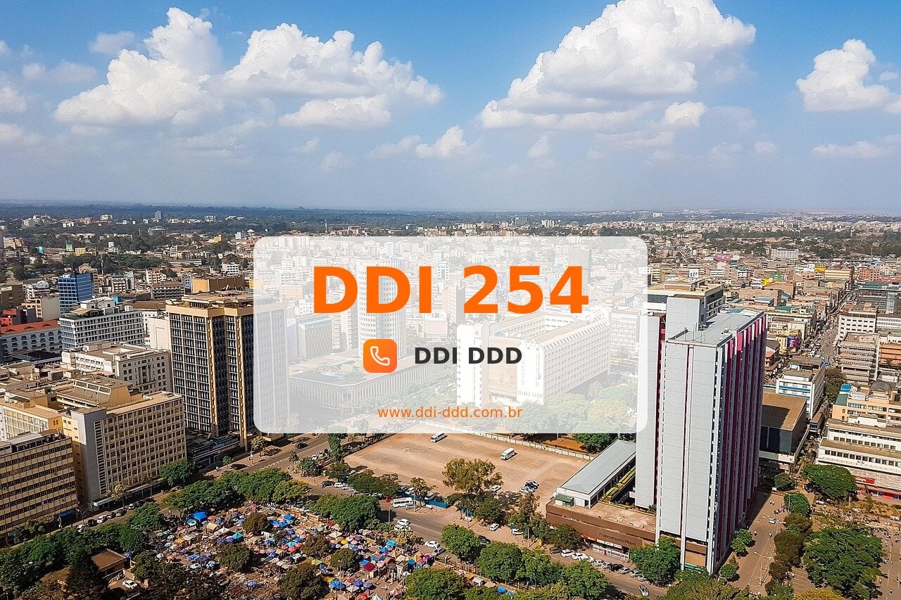 DDI 254: De qual país é este código?