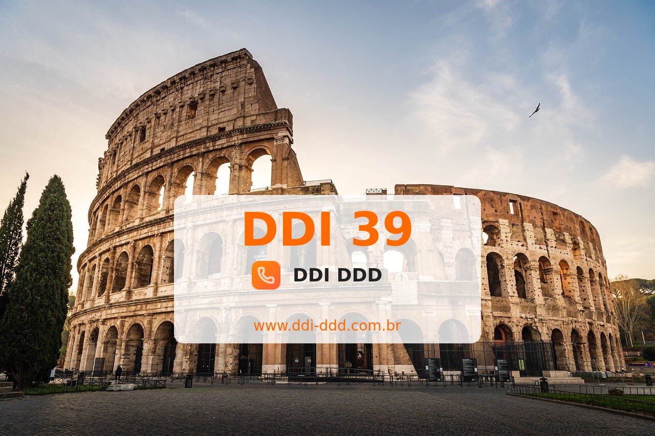 DDI 39: De qual país é este código?