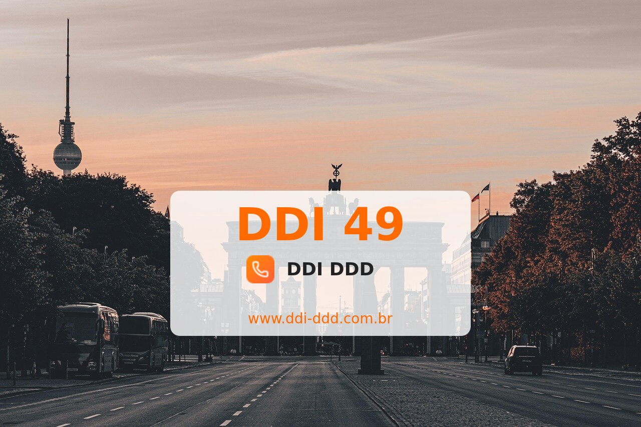 DDI 49: De qual país é este código?