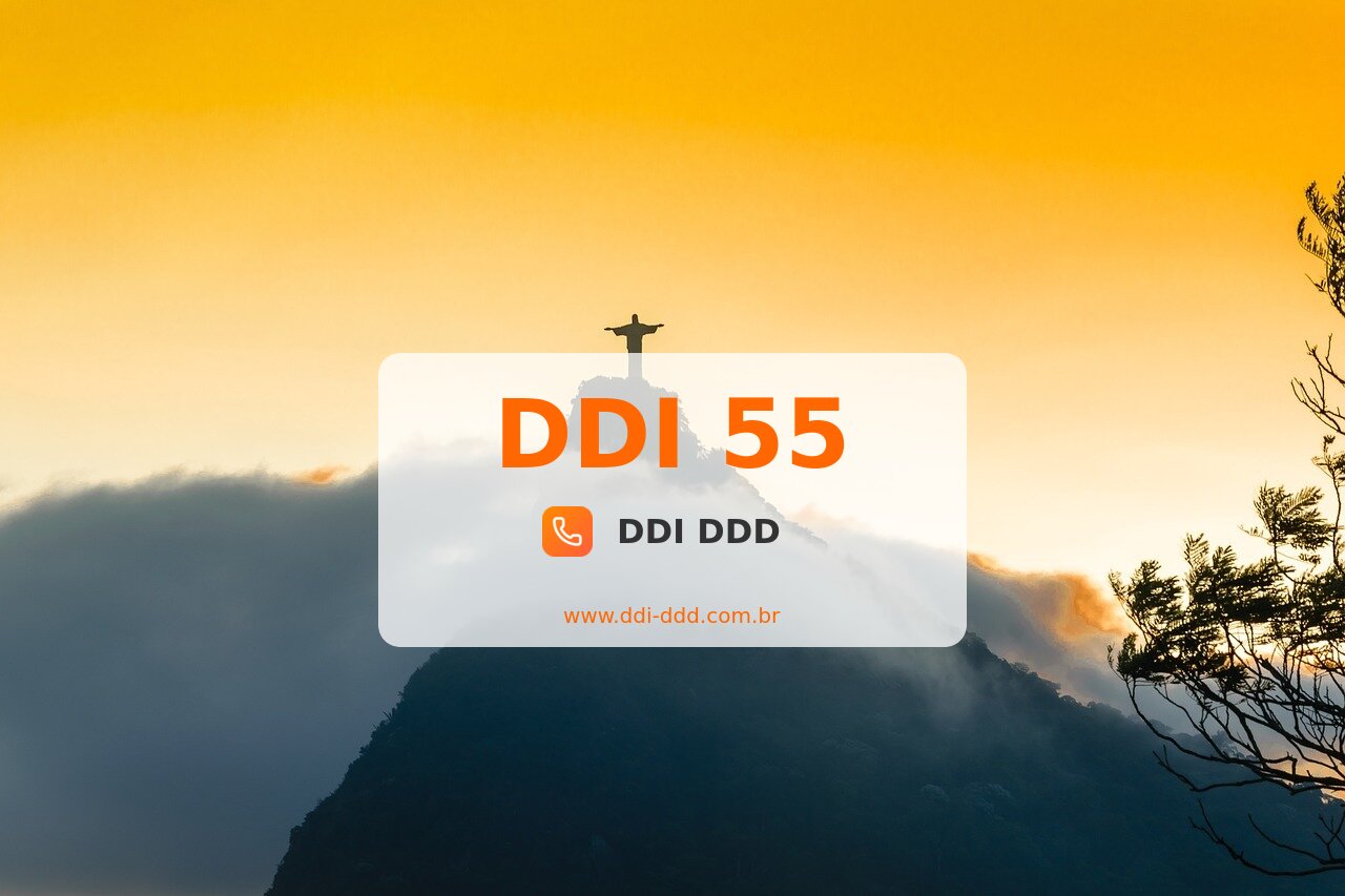 DDI 55: De qual país é este código?