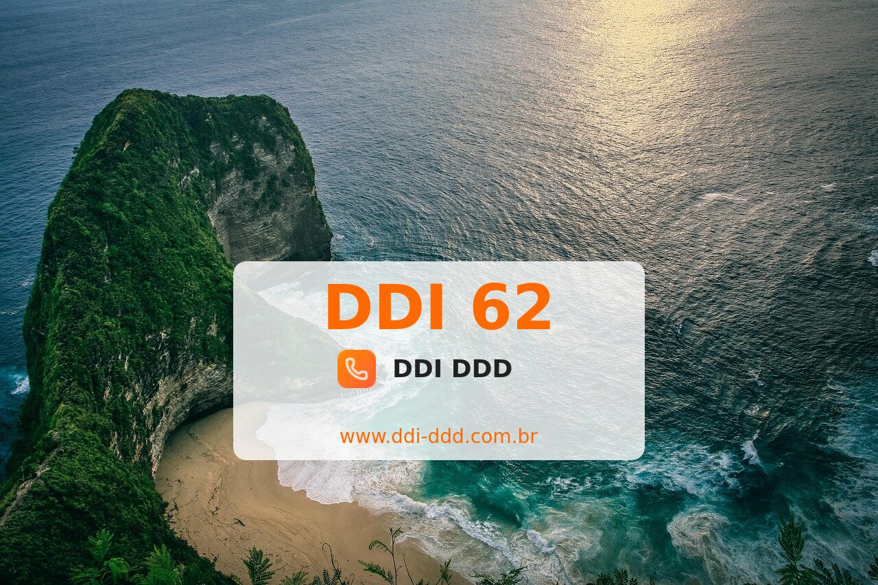 DDI 62: De qual país é este código?
